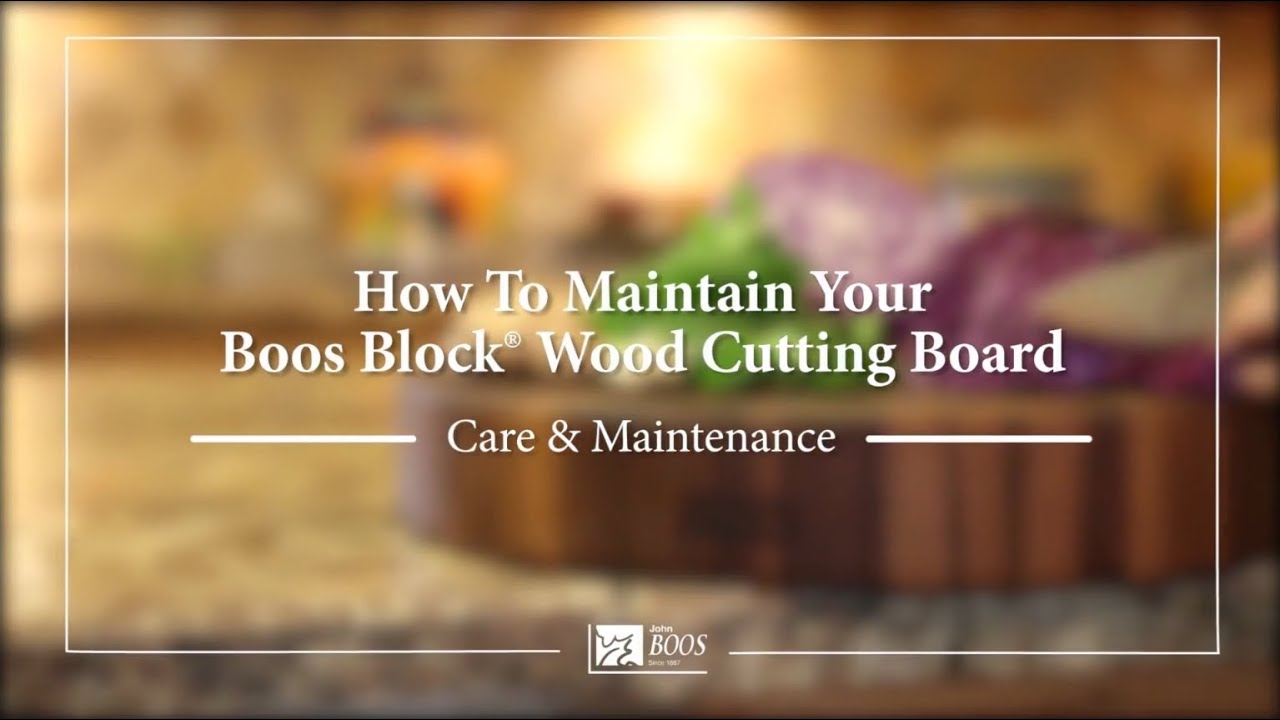 How To Maintain Your Boos Block Wood Cutting Board - YouTube
