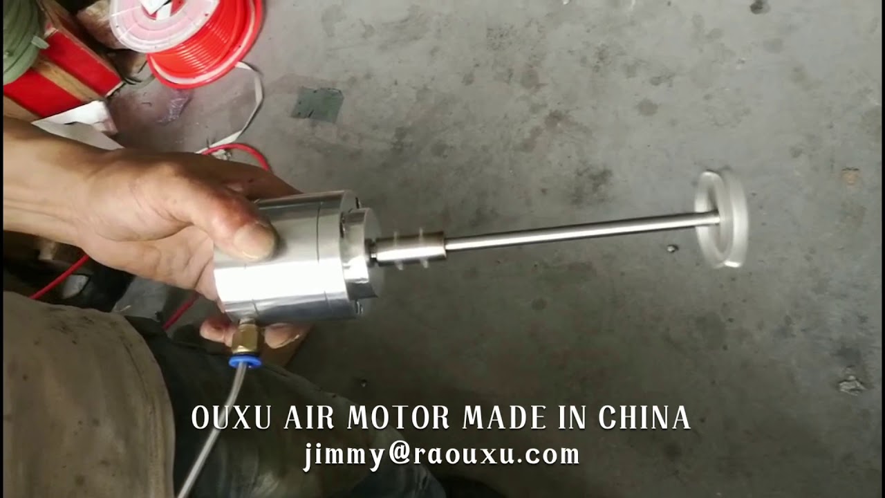 QMY005 Small air motor for Mixer - YouTube