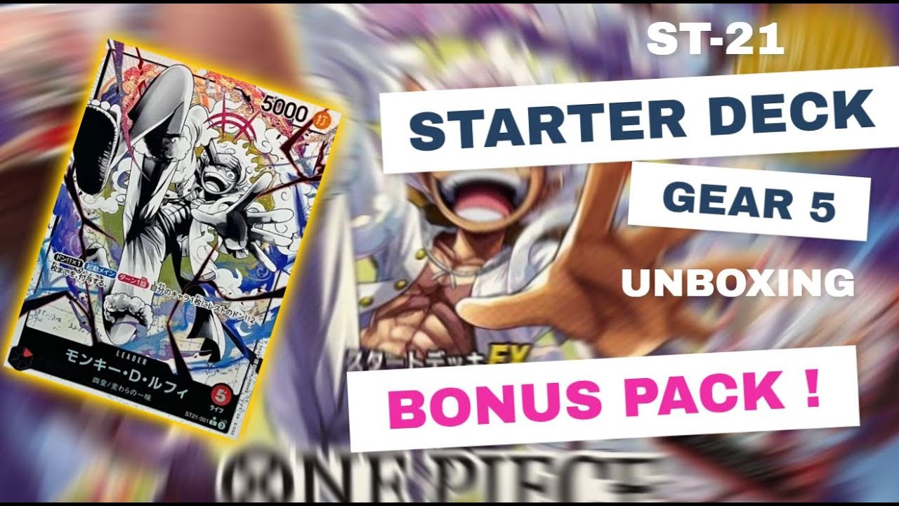 One Piece Starter deck ST21 Gear 5 #onepiece #optcg - YouTube