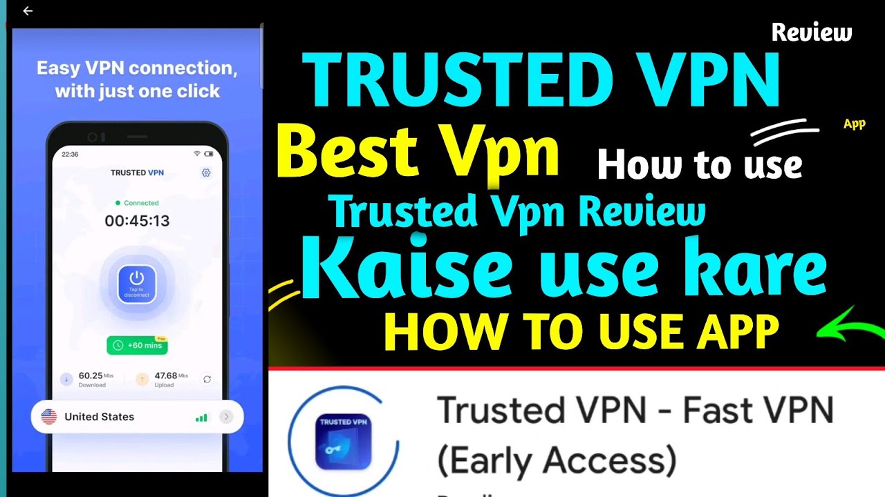 Trusted Vpn - Fast VPN ( Early Access ) || Trusted Vpn App review - YouTube