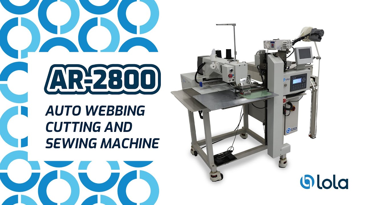 AUTO WEBBING CUTTING AND SEWING MACHINE - YouTube