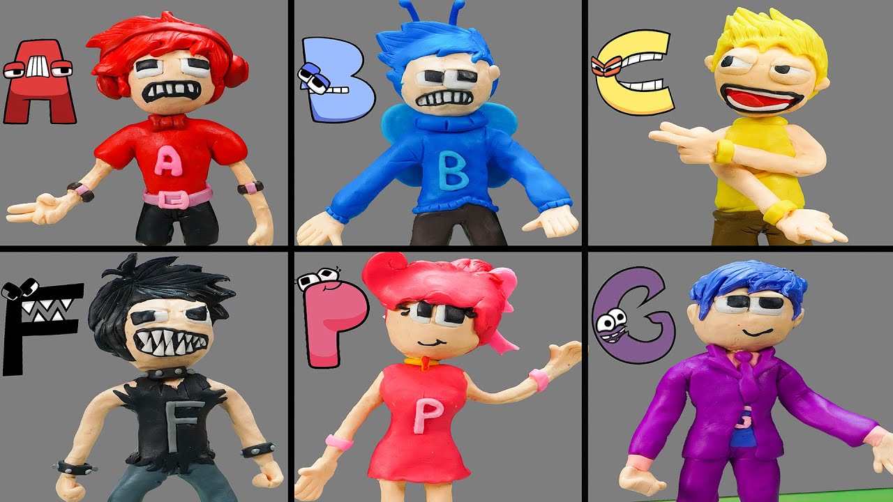 😬 Making ALPHABET LORE Sculptures with Clay [Real Life] Humanized ...