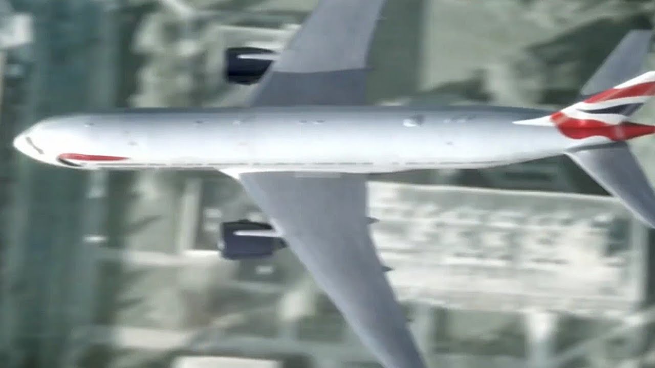 British Airways Flight 38 - Crash Animation - YouTube