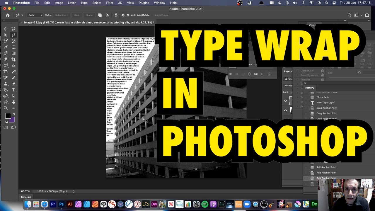 Photoshop Type Text Wrap Around Buildings or Shapes Etc Etc YouTube Photoshop Type Text Wrap Around Buildings or Shapes Etc Etc YouTube