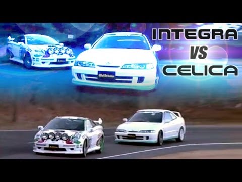 [ENG CC] FF Touge Battle - Spirits Integra Type R vs. C-ONE Celica HV49 ...