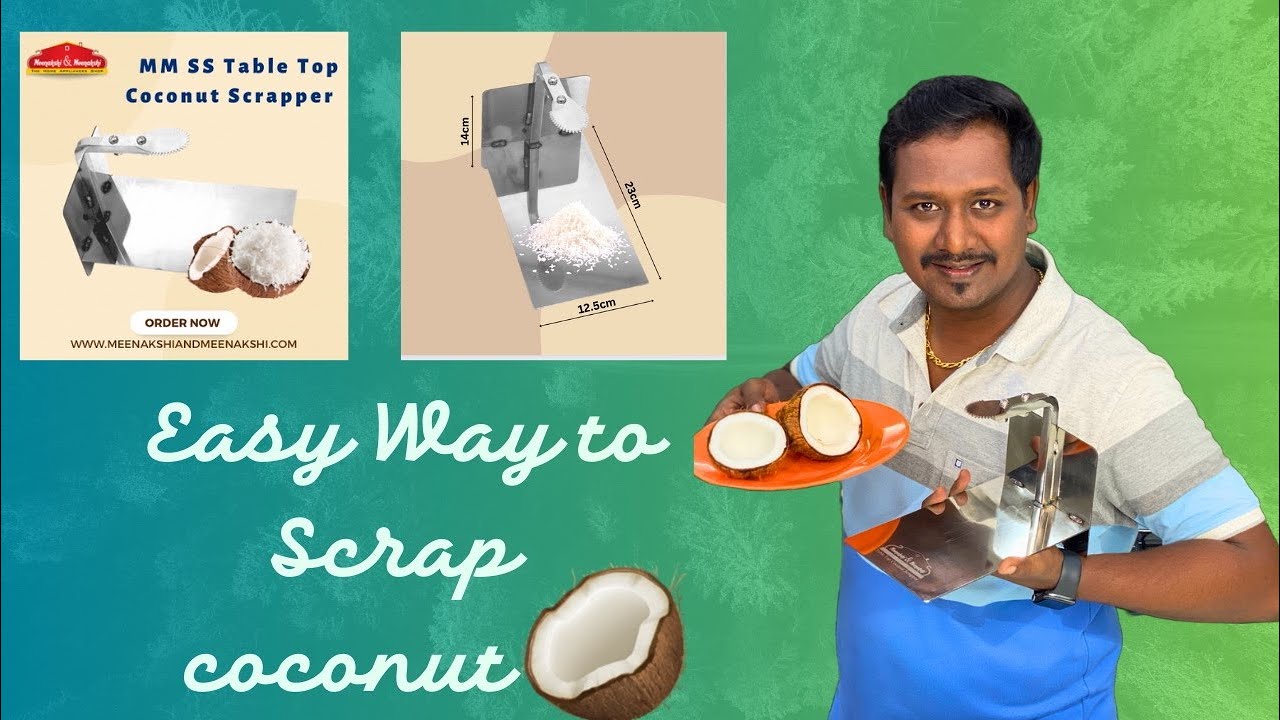 Table top Coconut Scrapper The Easy way to Scrap Coconut… Can be used ...