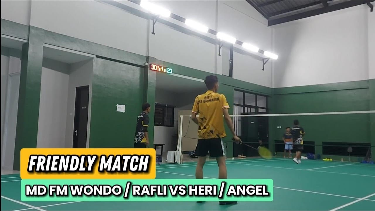 | FRIENDLY MATCH | BADMINTON PANDANSARI | WONDO X RAFLI VS HERI X ANGEL ...
