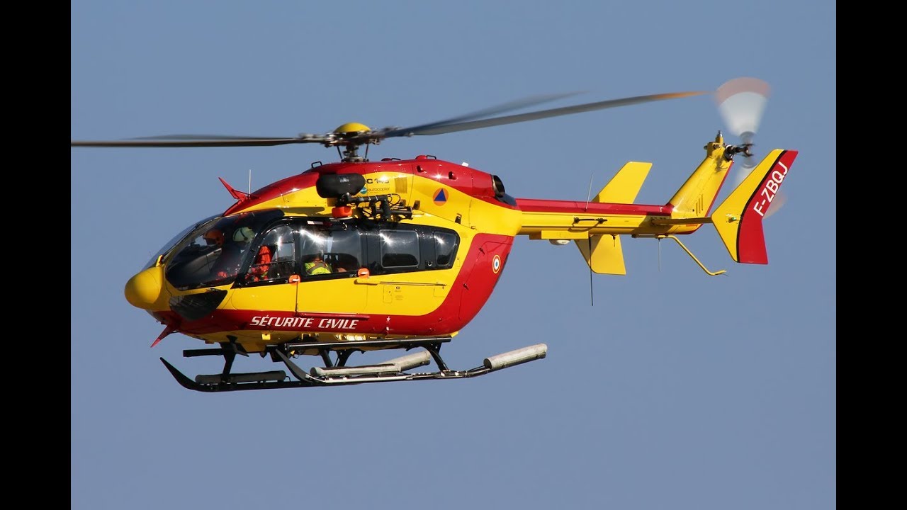 Sécurité Civile Eurocopter EC145 Dragon 06 / Take Off. - YouTube