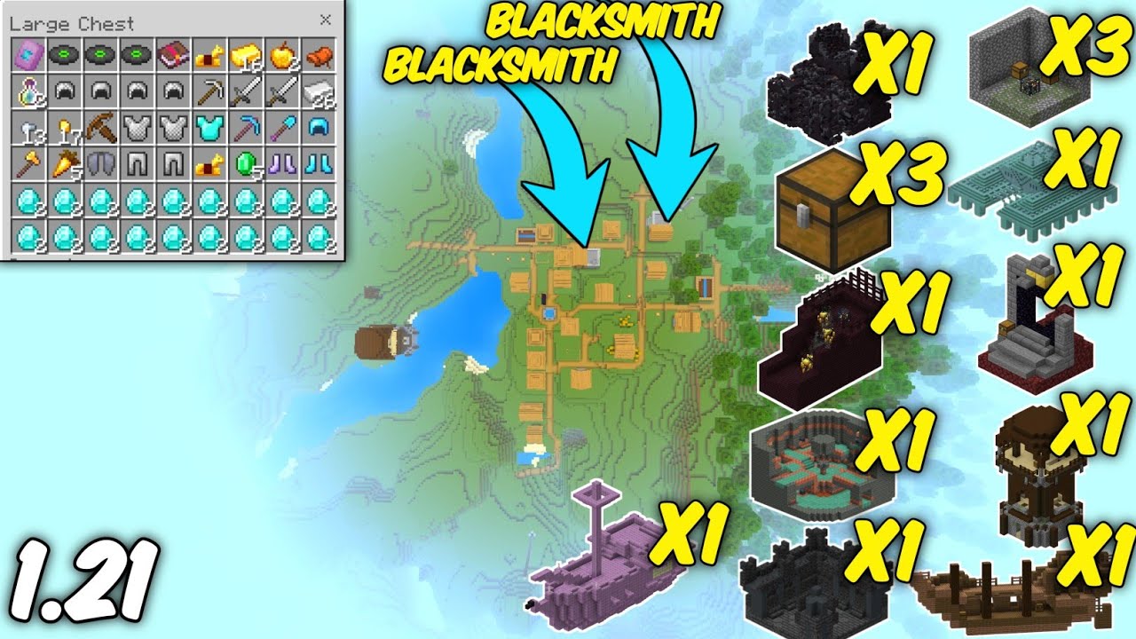 Best Seed for Beginner Minecraft 1.21 Bedrock And PE | Seed Minecraft 1 ...