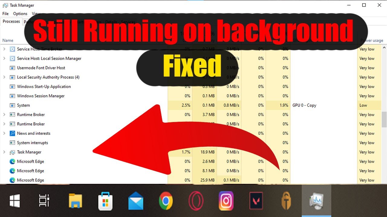 How to Stop "Microsoft Edge browser Still running on the background ...