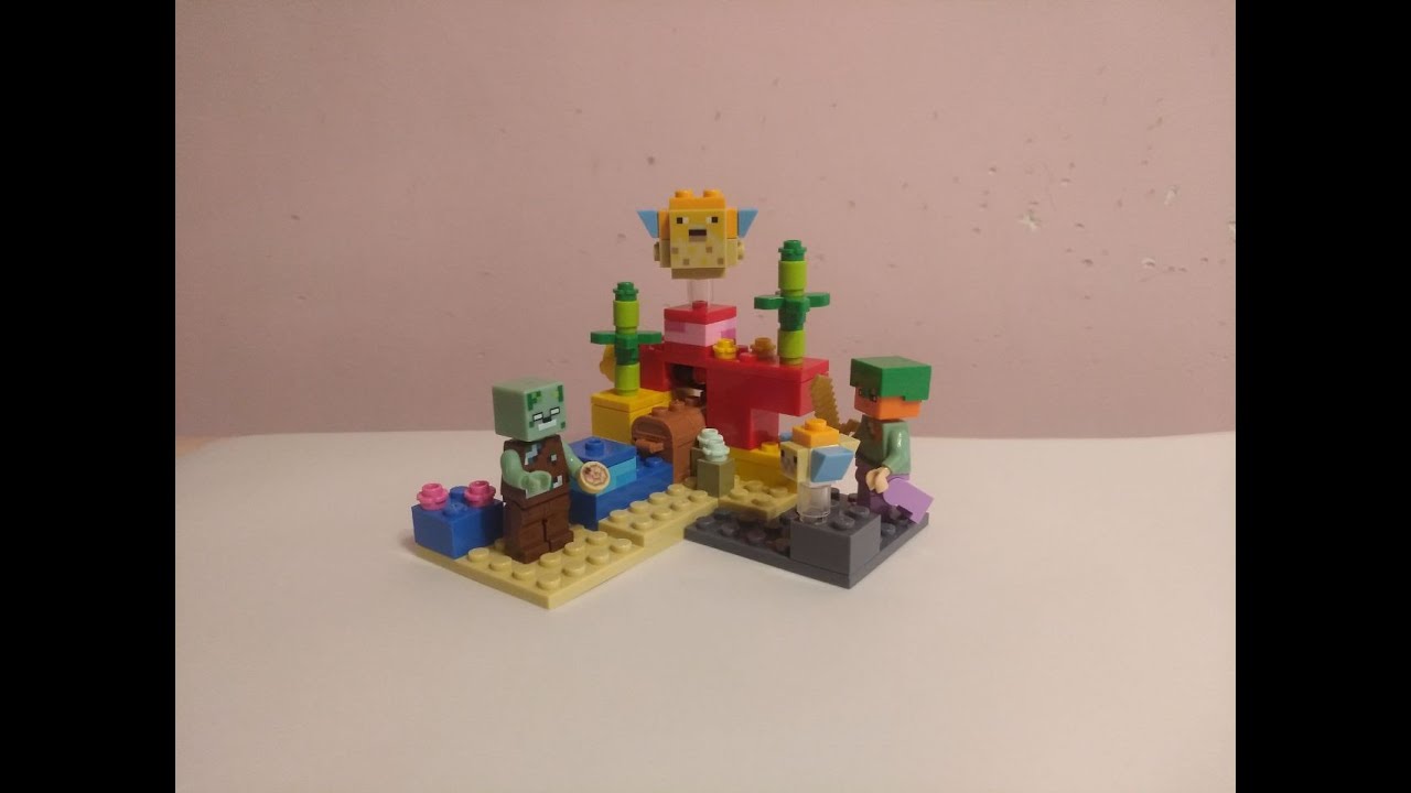 LEGO Minecraft "Underwater coral reef" - YouTube