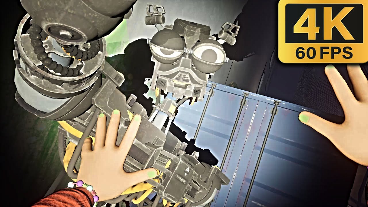 FNAF Security Breach RUIN DLC - ENDOSKELETON SCARY Encounter (4K60fps ...