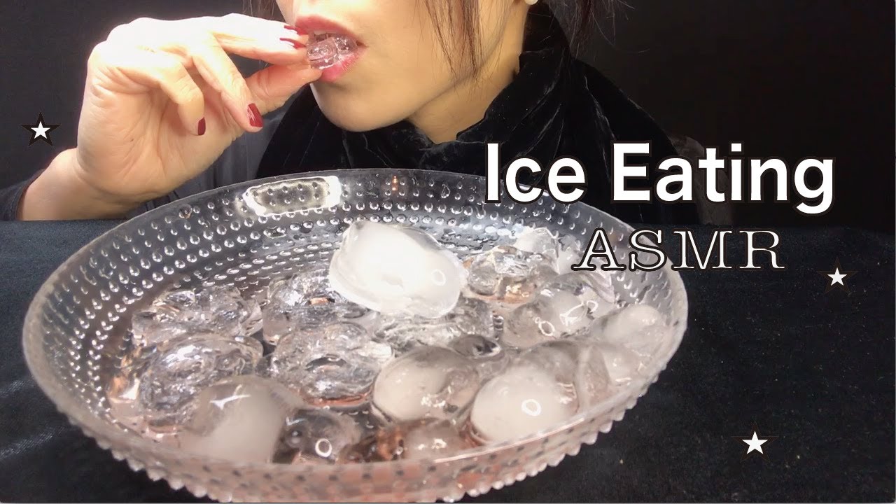 【ASMR】Flower thin ice & Snowman hard ice ☆ ICE EATING SOUNDS - YouTube