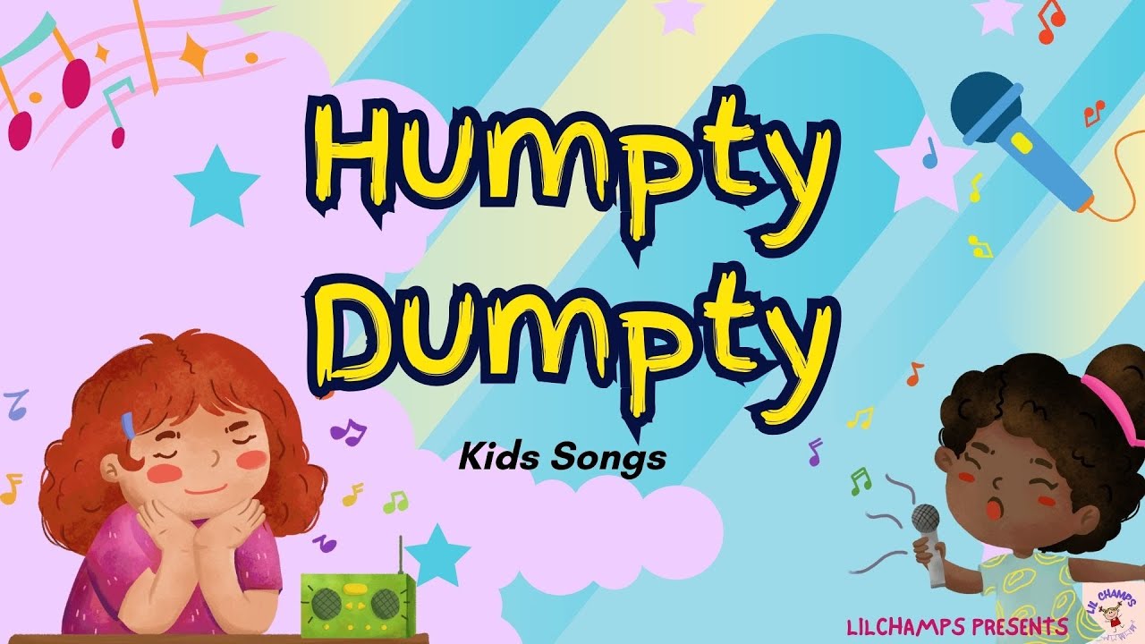 Humpty Dumpty - Lyrics Video | Kids Songs | Lyrics for Kids | Songs for ...
