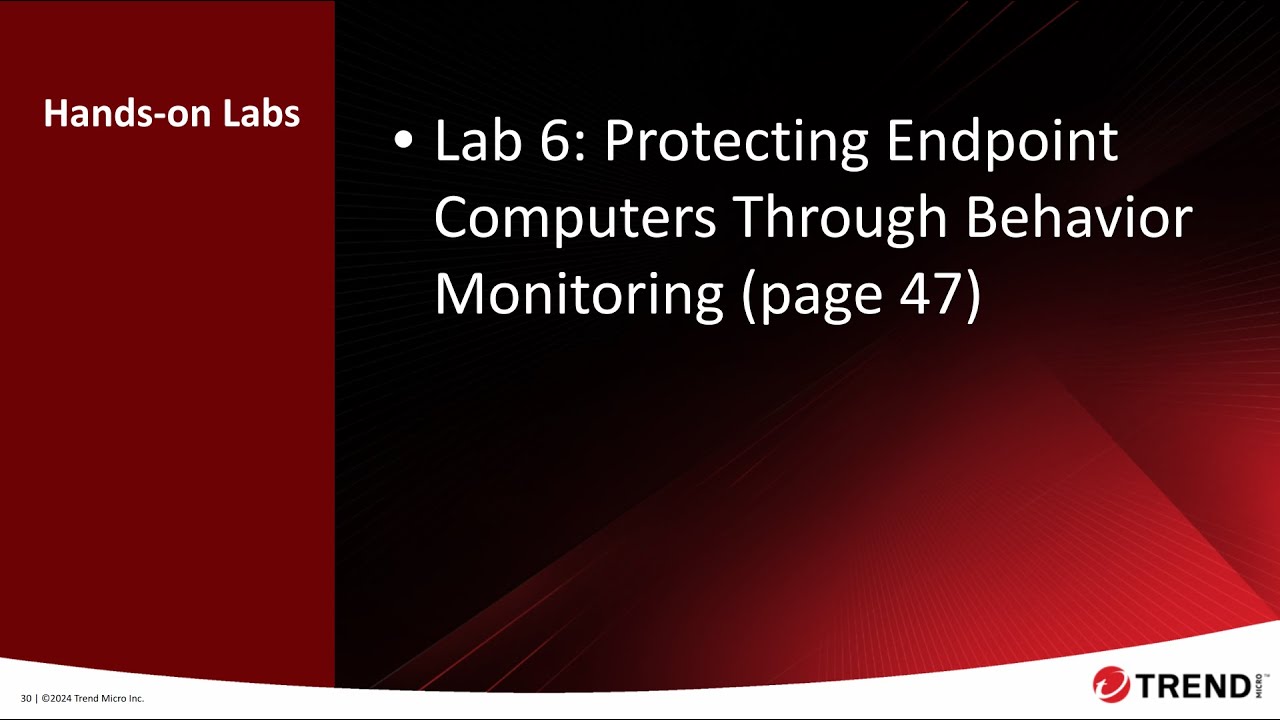 Lab 6 Protecting Endpoint Computers Through Behavior Monitoring - YouTube