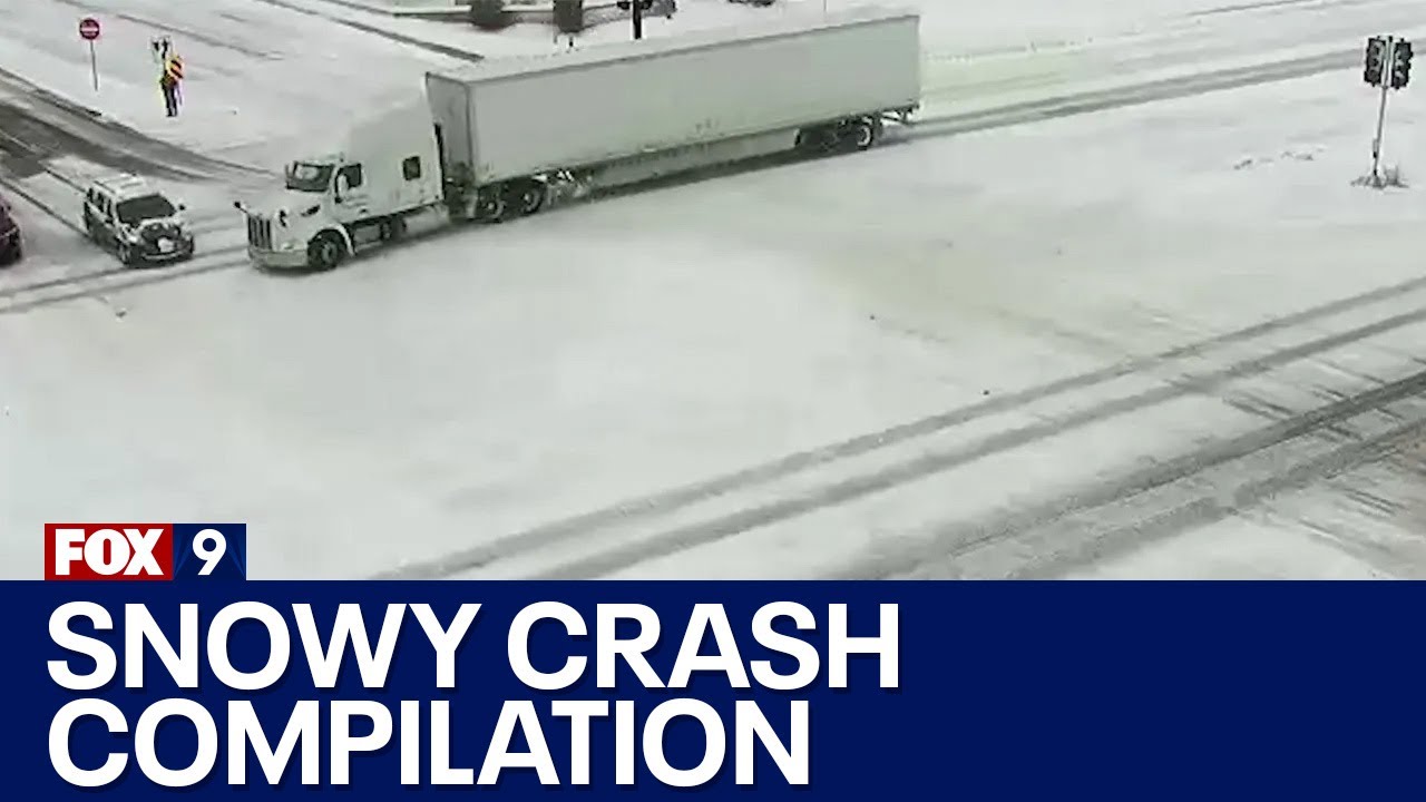 Crash compilation from Minnesota spring snow round two - YouTube