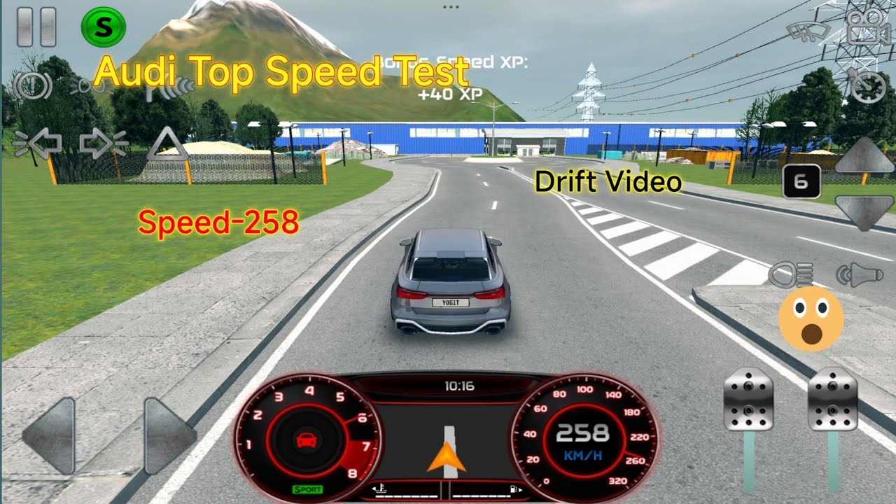 'Audi drift and Top Speed Test ' in Real driving Sim game | #car #audi ...