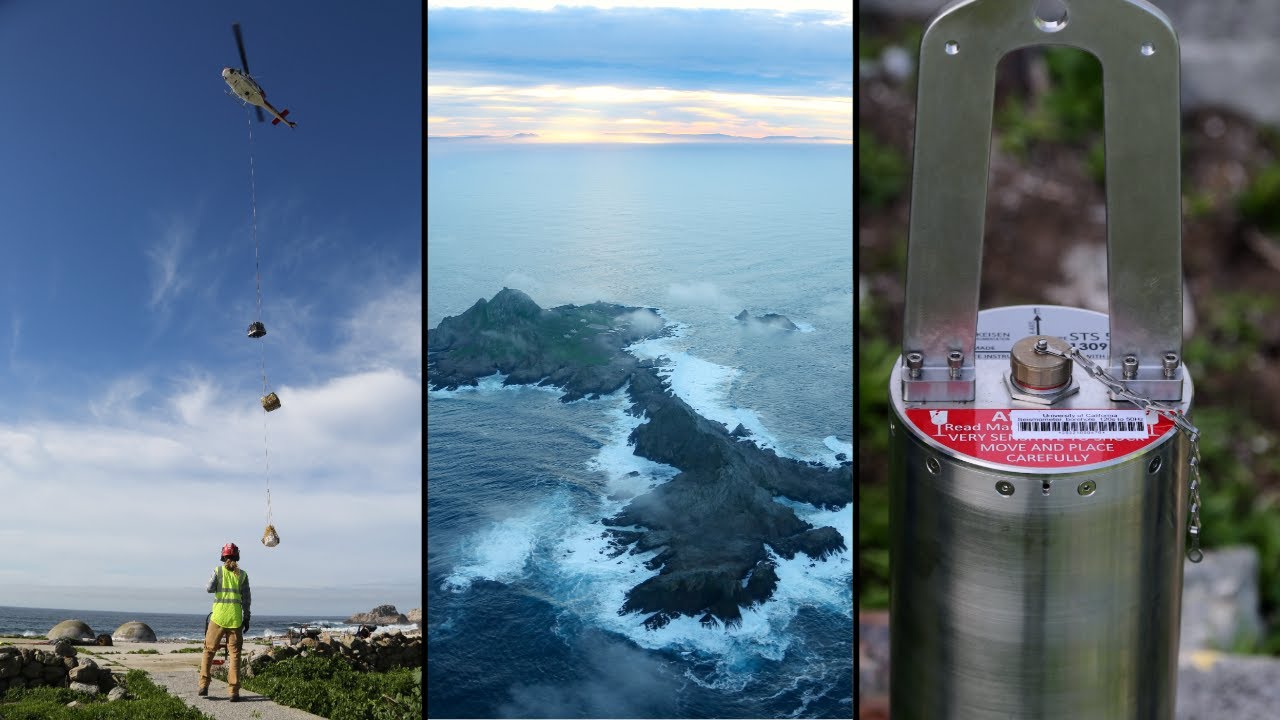 Upgrading critical earthquake sensors on the Farallon Islands - YouTube