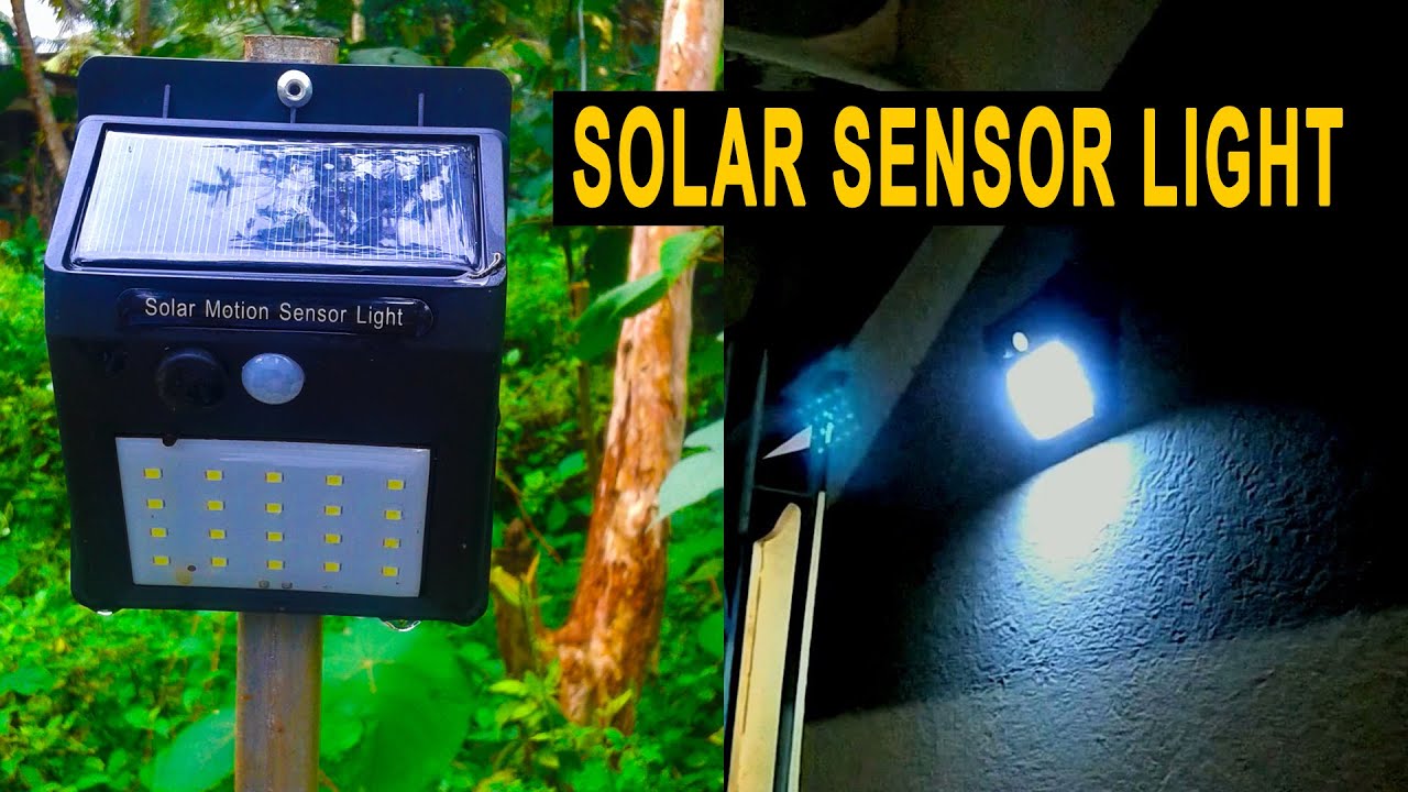 Motion Sensor Solar Outdoor Light For Home - Solar Sensor Wall Light ...