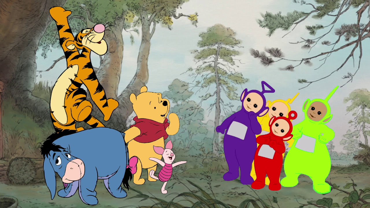 Teletubbies meet Winnie the Pooh and his friends - YouTube