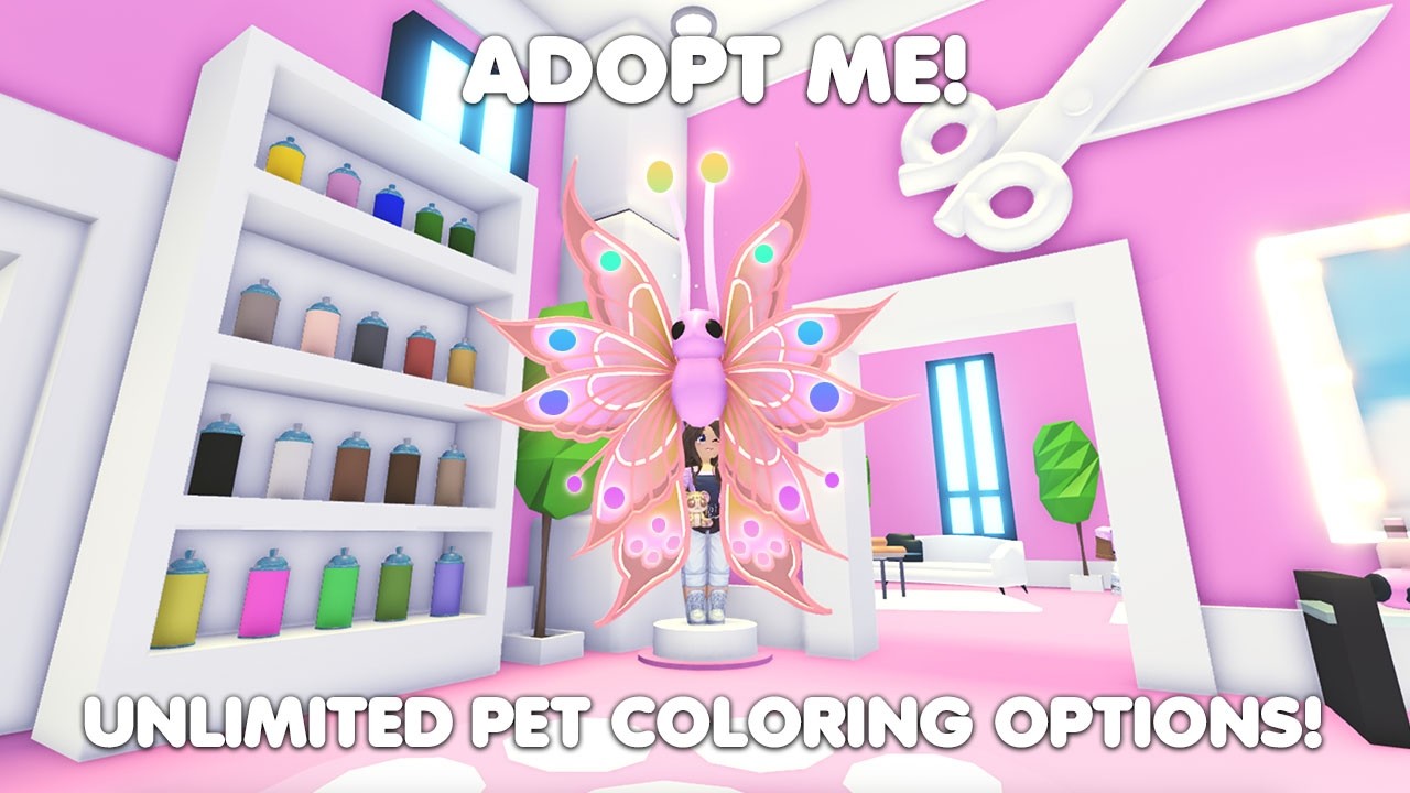 NEW! UNLIMITED PET COLORING OPTIONS in Adopt me! - YouTube