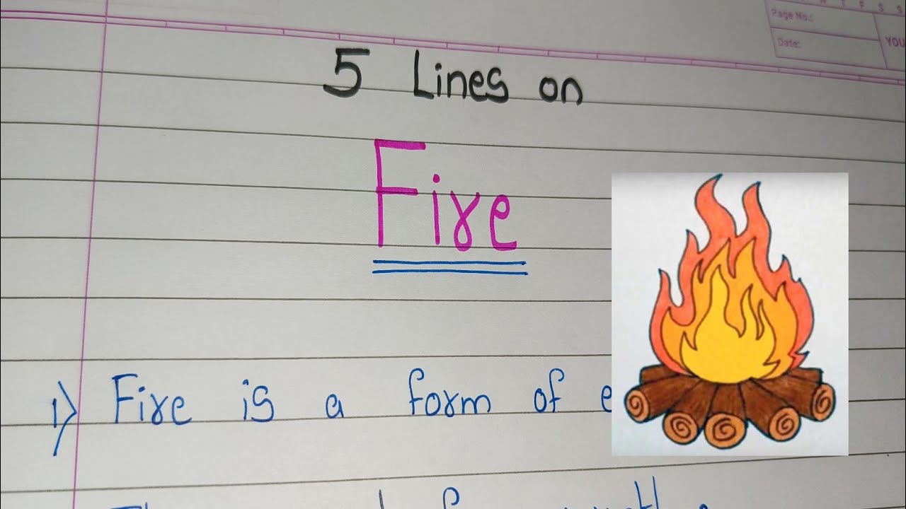 5 Lines on Fire //Essay on Fire in english// Few sentences about Fire ...