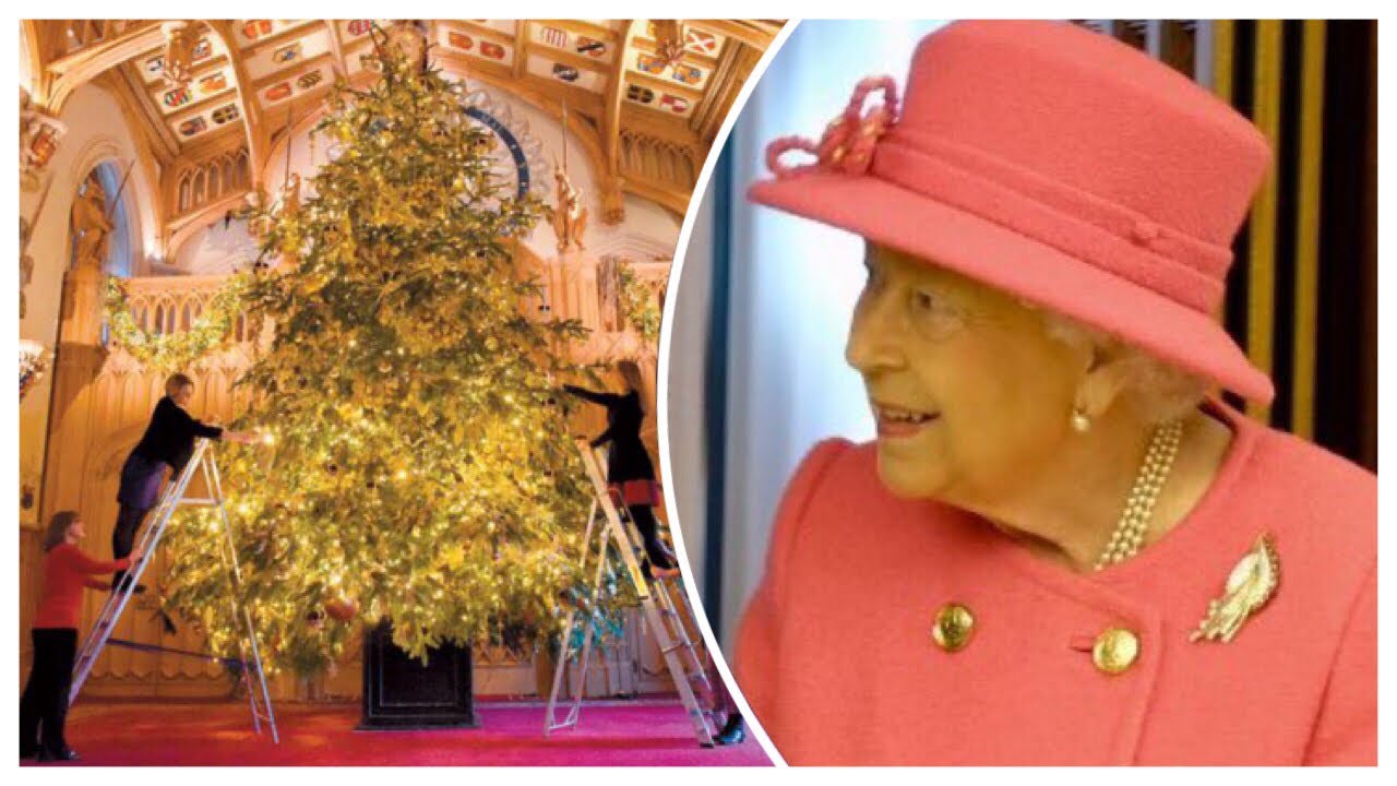 Queen's Christmas Tree Goes Up At Windsor Castle 2018! Festive Season ...