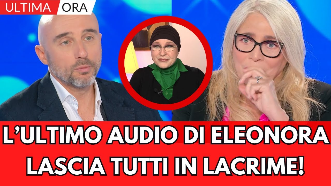 LACRIME A DOMENICA IN: ANDREA RIZZOLI SVELA L'ULTIMO AUDIO TROVATO NELLO SCATOLO DI ELEONORA ...