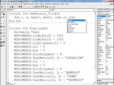 COLOCAR Y OBTENER INFORMACIÓN DE LAS CELDAS DE UN FLEXGRID DE VISUAL ...