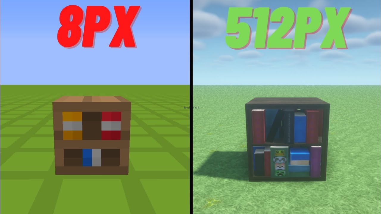 8px Pack VS 512px Pack Minecraft YouTube 8px-pack-vs-512px-pack-minecraft-youtube
