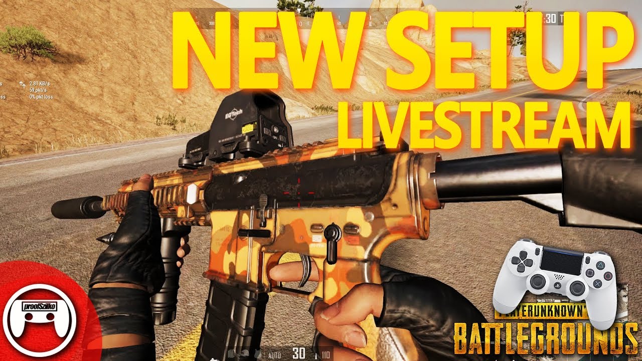 New Setup - PUBG PS4 Pro Live Stream with Controller Camera - YouTube