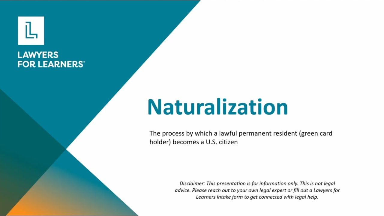 Becoming a U.S. Citizen: An Overview of Naturalization - YouTube