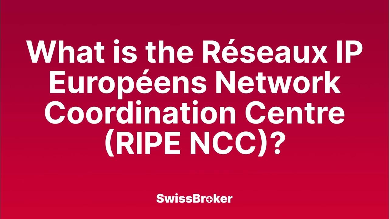 What is the meaning of the Réseaux IP Européens Network Coordination Centre (RIPE NCC ...