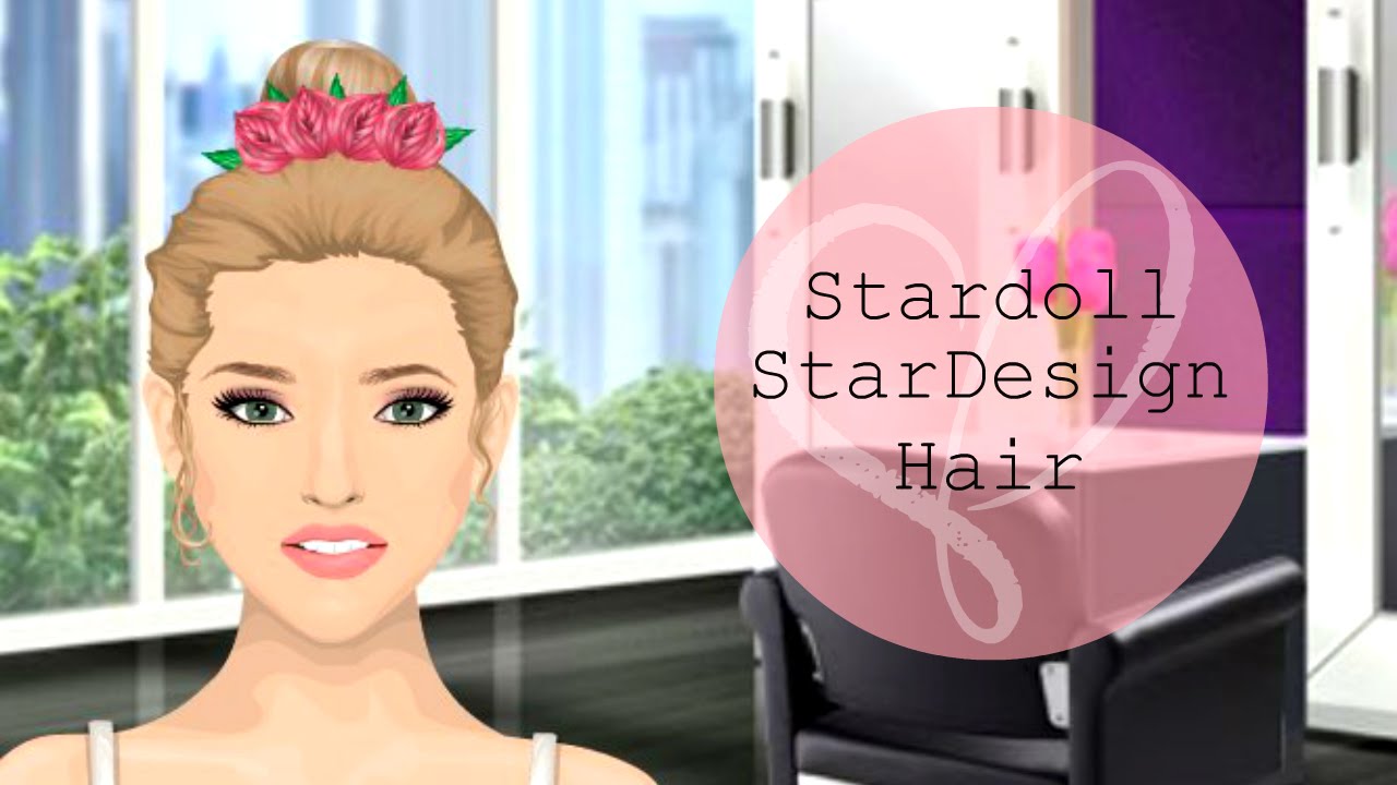 Stardoll Tutorial Stardesign Hair - Hair flowers - YouTube