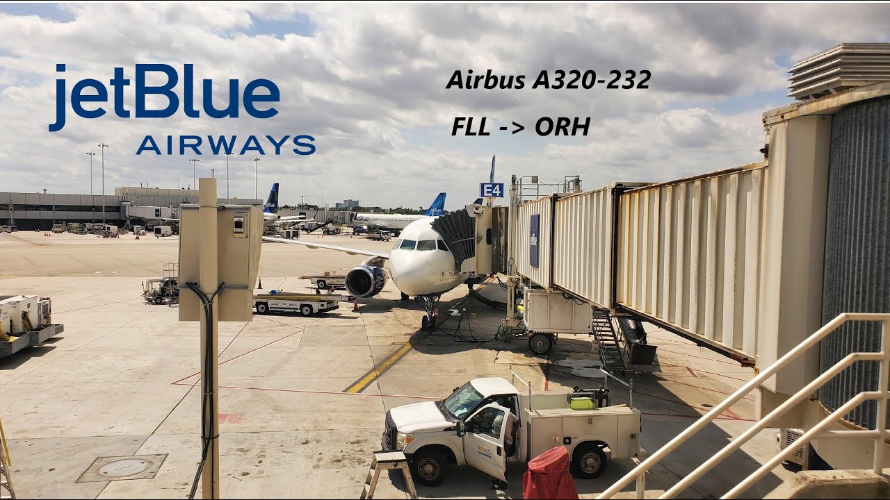 JetBlue A320 (N796JB) Pushback, Engine Start, Taxi, and Takeoff from ...