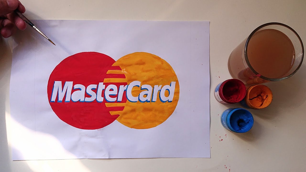 cómo dibujar un logotipo de mastercard/how to draw a mastercard logo ...