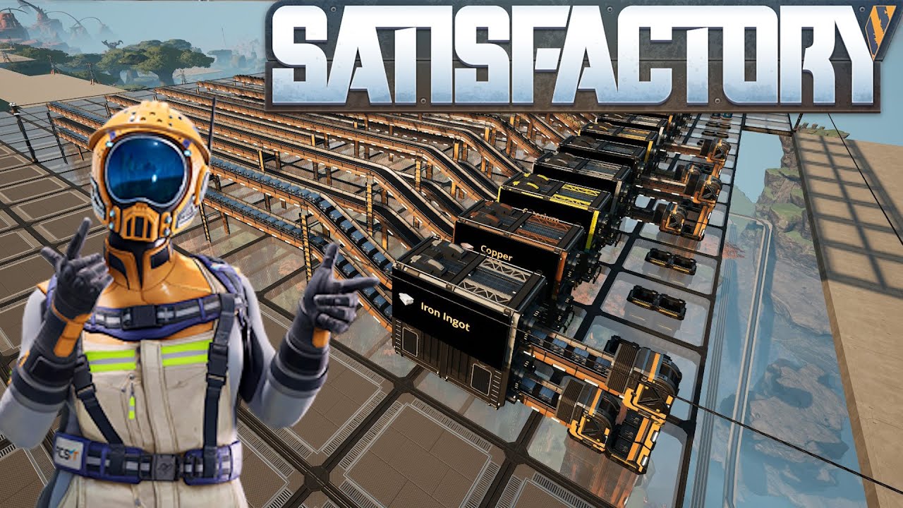 Satisfactory 14 - Bus Design & Execution - YouTube