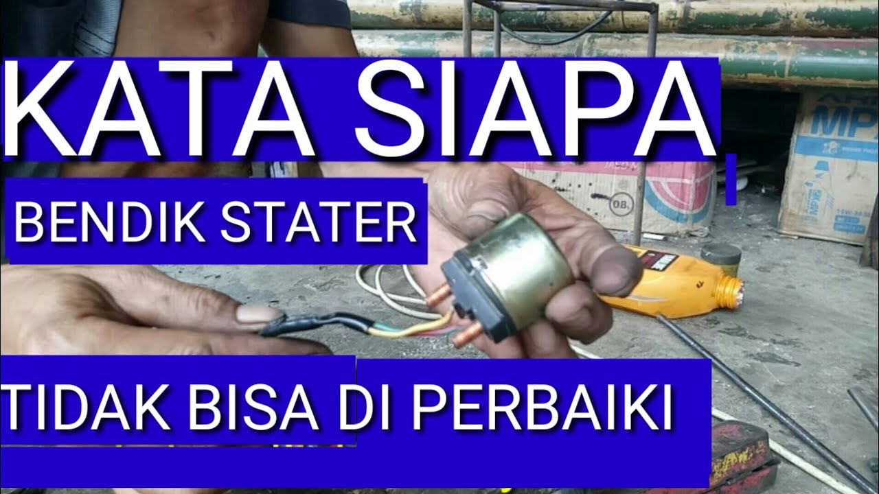 cara memperbaiki bendik stater motor yang rusak/eror - YouTube