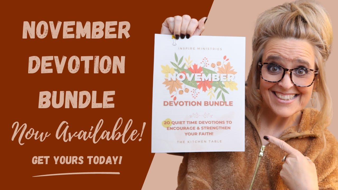 November Devotional Bundle For Purchase! - YouTube