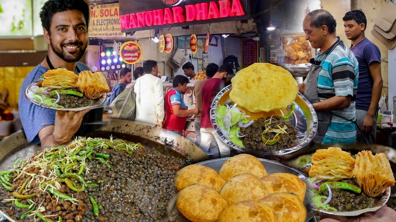 Chef Ranveer brar ka favourite Bhature chole + Japani Samosa | Chandni ...