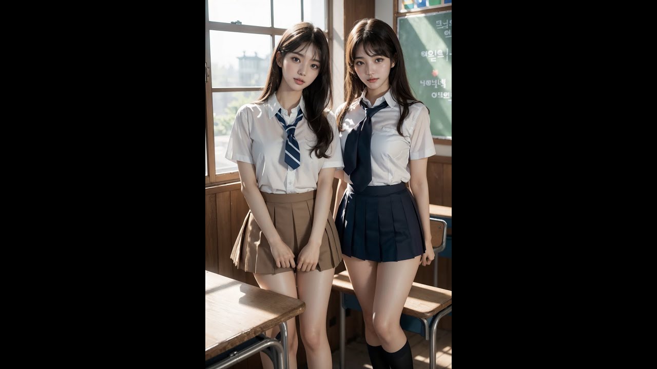 AI Lookbook - school uniform / 교복 / 制服 - YouTube