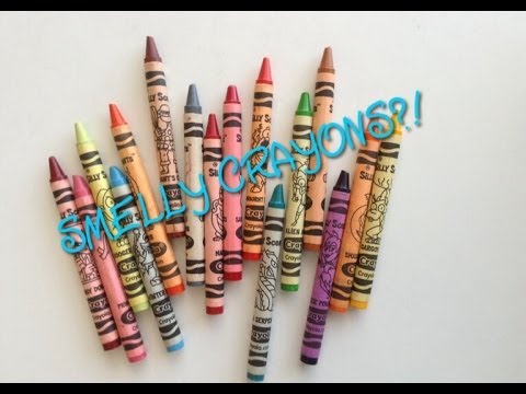 Crayola Silly Scent Crayons - Smell Test & Swatches - YouTube