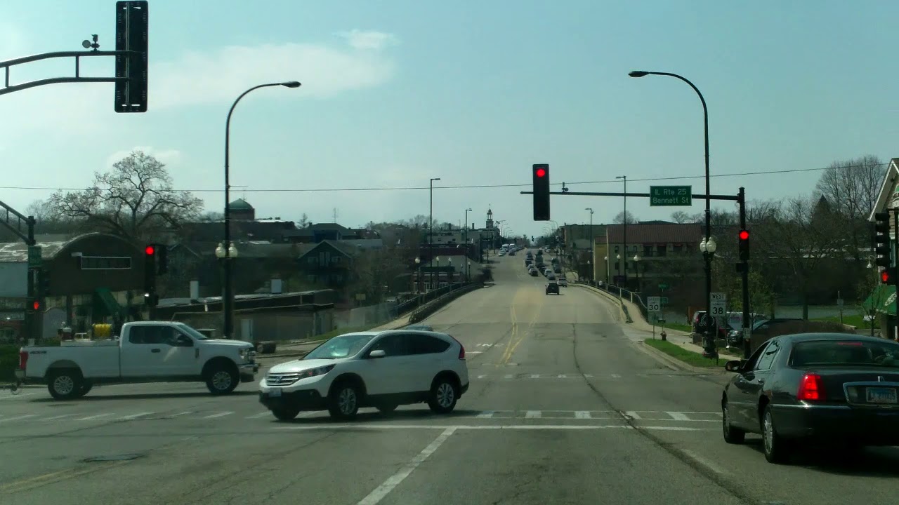Driving to Geneva METRA Station on April 17, 2019 - YouTube