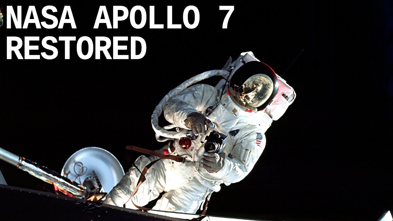 NASA Apollo 7 in great 4K images (colors restored by me) - YouTube