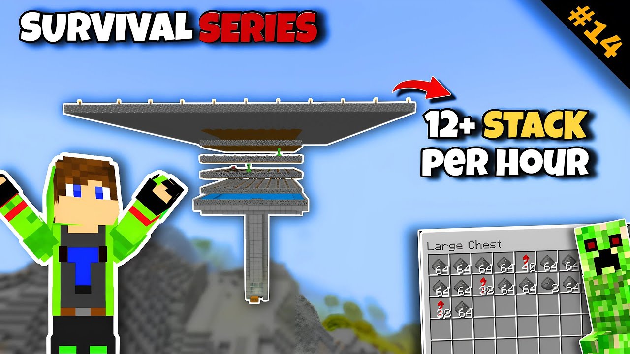 I Made This INFINITE GUNPOWDER FARM🔥 In Survival World || Mcpe Hindi ...