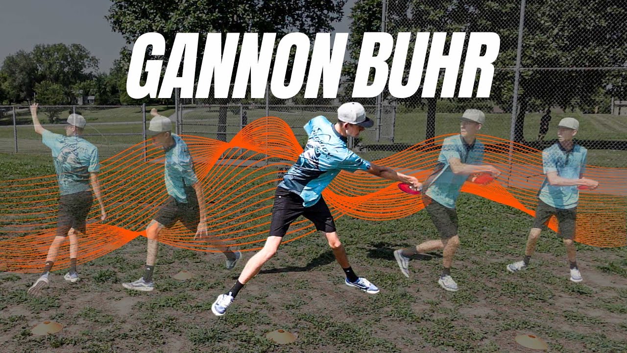 Gannon Buhr Slow Motion Backhand Form | Every Angle & Distance - YouTube