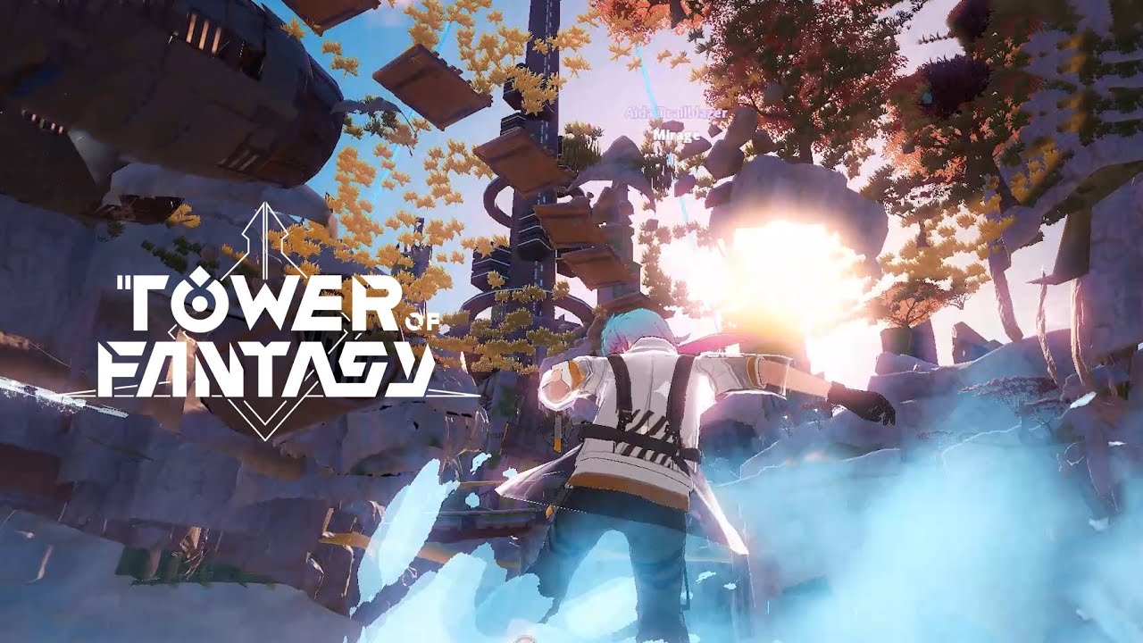 How Tower of Fantasy looks like from below [falling through the world ...