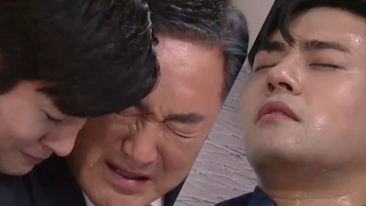 Father's love. Seeing his little son sick he always cried - sick male ...