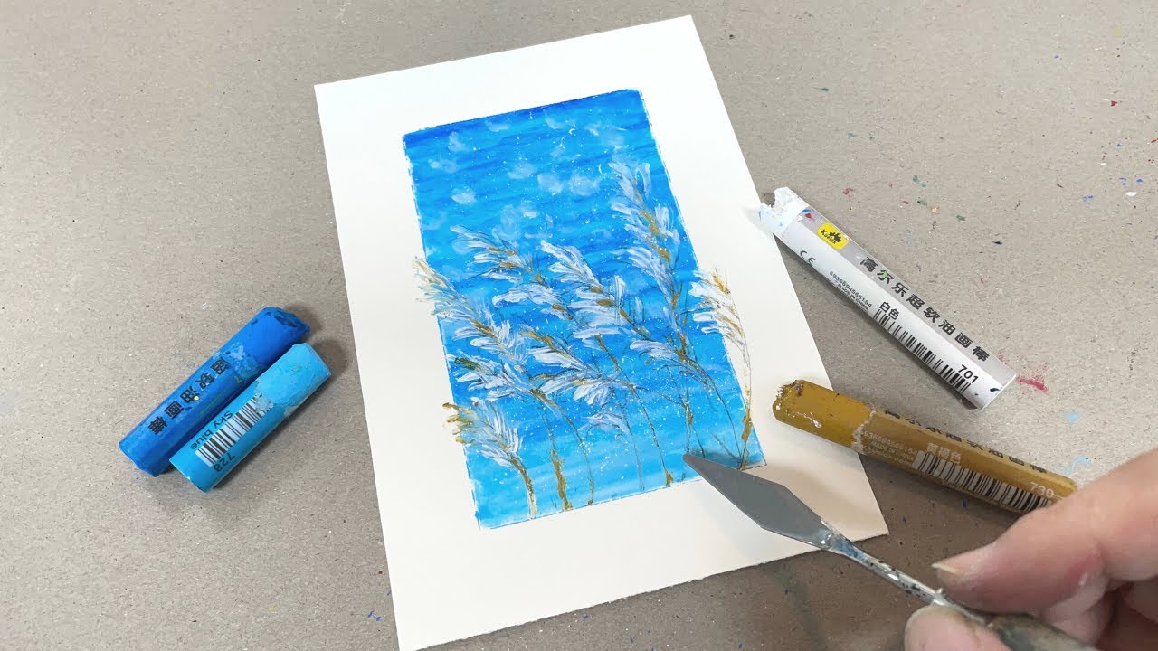 Unleash Your Creativity: Reeds Painting for Beginners | Oil Pastels ...