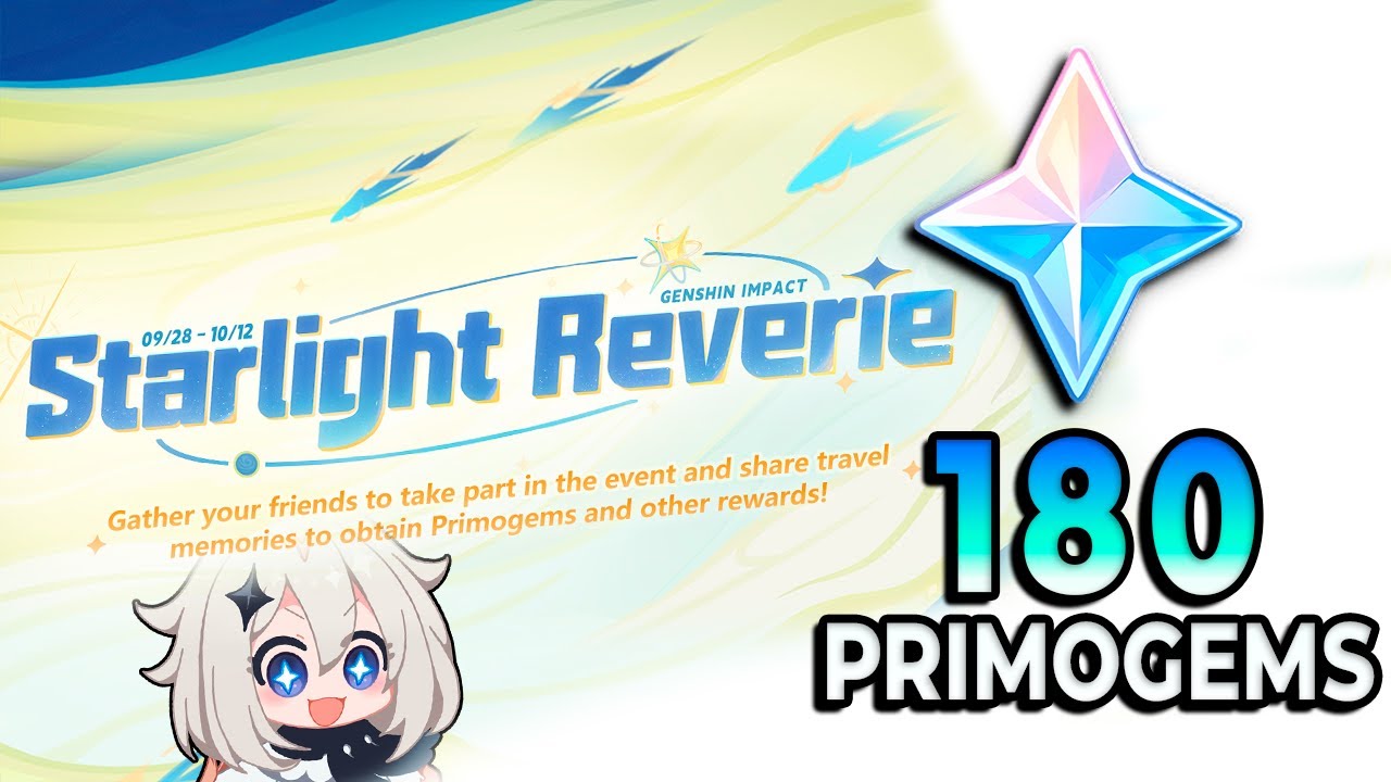 NEW UPDATE! 180 PRIMOGEMS REWARDS From NEW WEB EVENT TODAY -Starlight ...